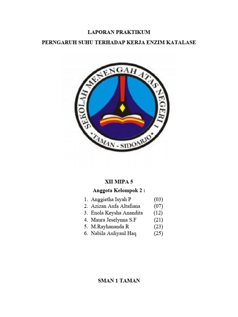 Biologi Enzim Katalase | PDF