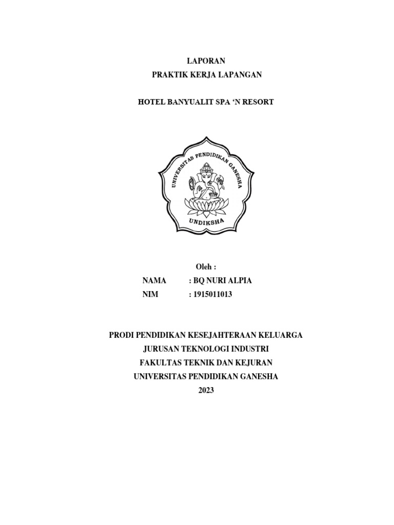 Contoh LAPORAN AKHIR PKL | PDF