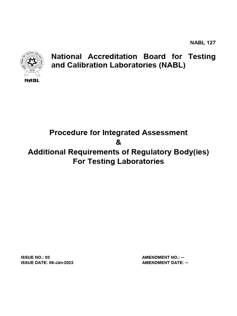 Nabl 127 | PDF | Verification And Validation
