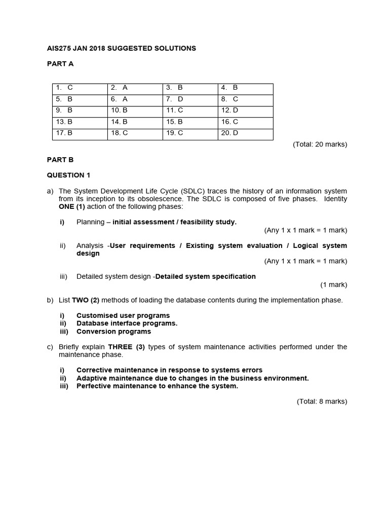 Ais275 Jan18 Suggested Solutions | PDF | Computing | Information Retrieval