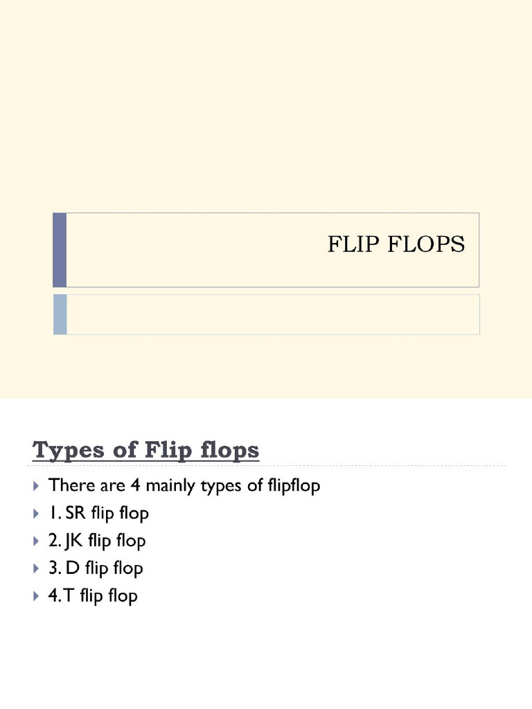 Flip Flops PPT Download | PDF