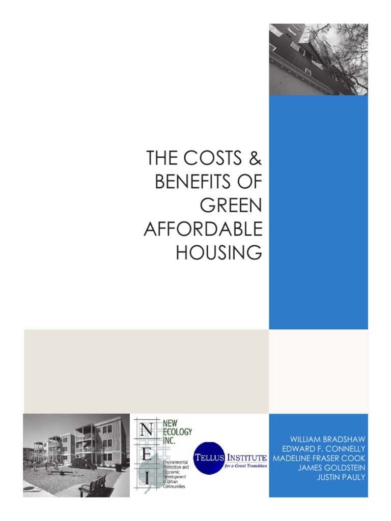 Affordable Green Housing Report | PDF | Green Building | Affordable Housing