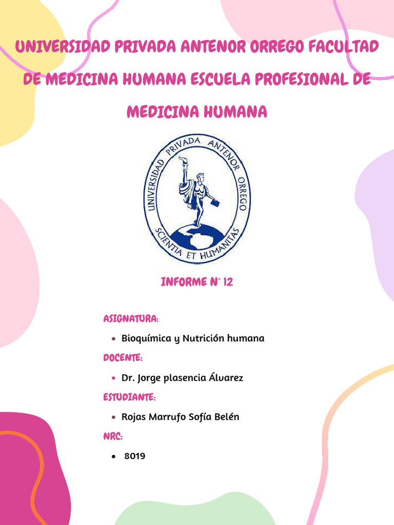 Universidad Privada Antenor Orrego Facultad de Medicina Humana Escuela Profesional de Medicina ...