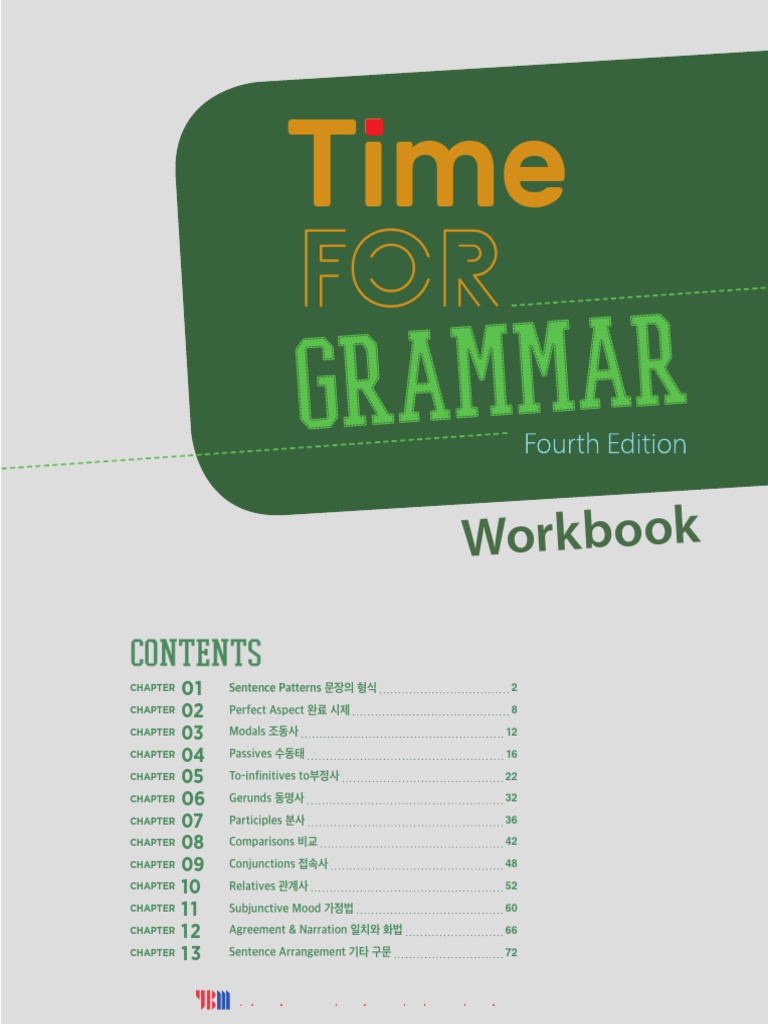 Time for Grammar - Expert - 학생용 Workbook PDF | PDF | Linguistics