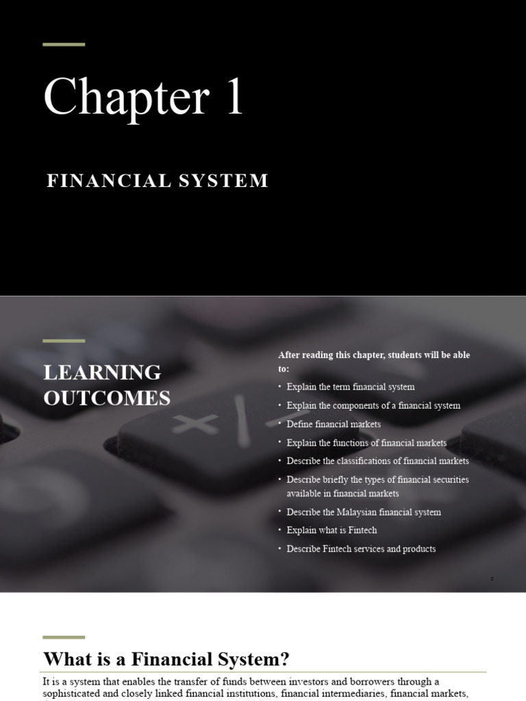 Chapter 1 Financial System | PDF | Financial Markets | Market (Economics)