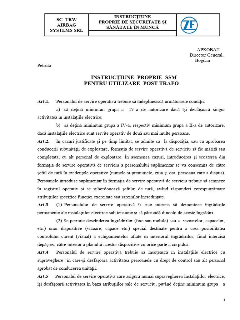 IP SSM Post Trafo | PDF