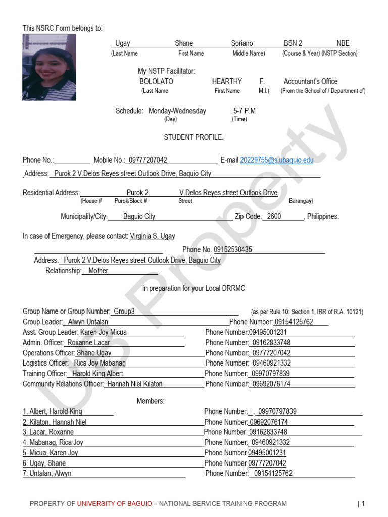 NSRC Form | PDF | Telecommunications | Telephony