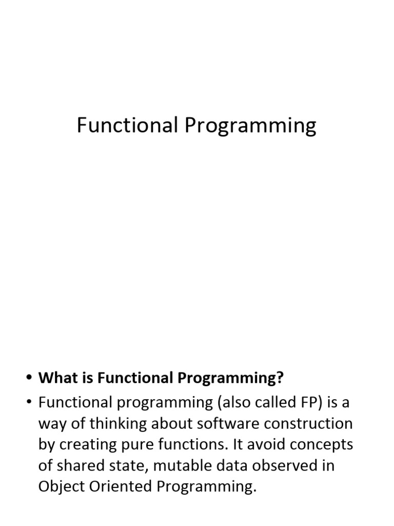 Functional Programming 2.1 | PDF | Functional Programming | Scheme ... Functional Programming 2.1 | PDF | Functional Programming | Scheme ...