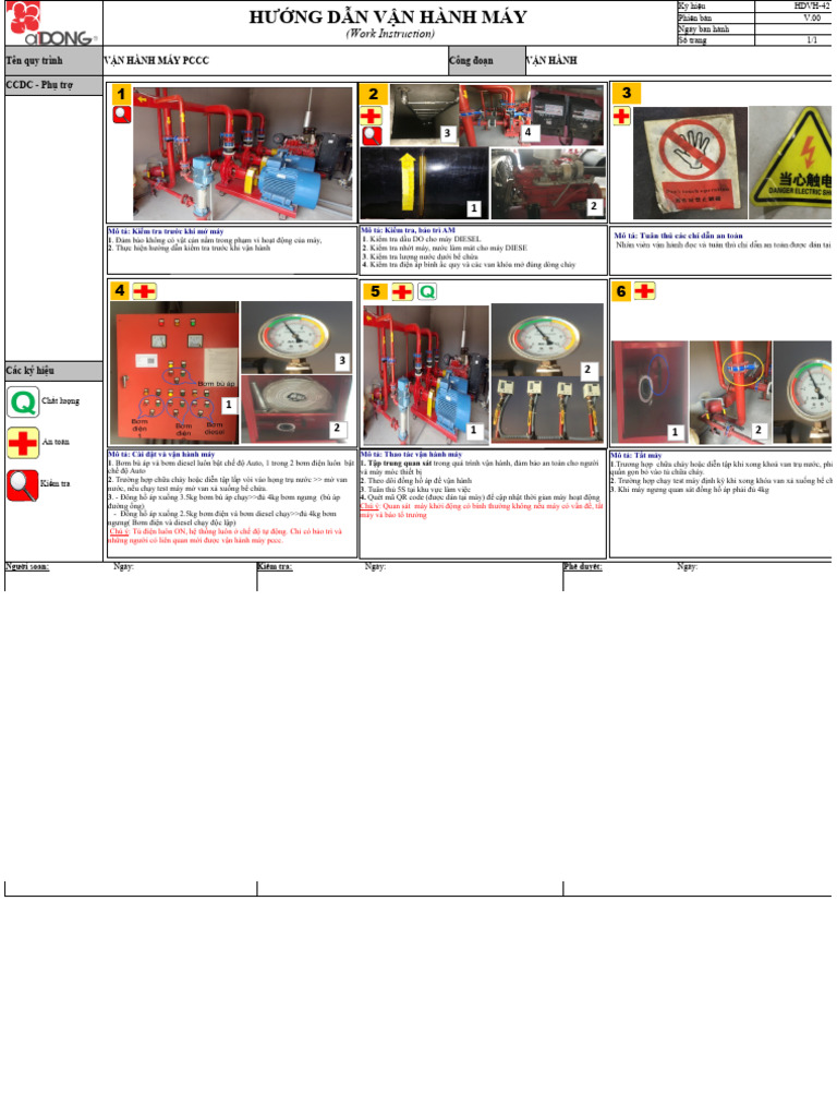 VẬN HÀNH MÁY PCCC | PDF