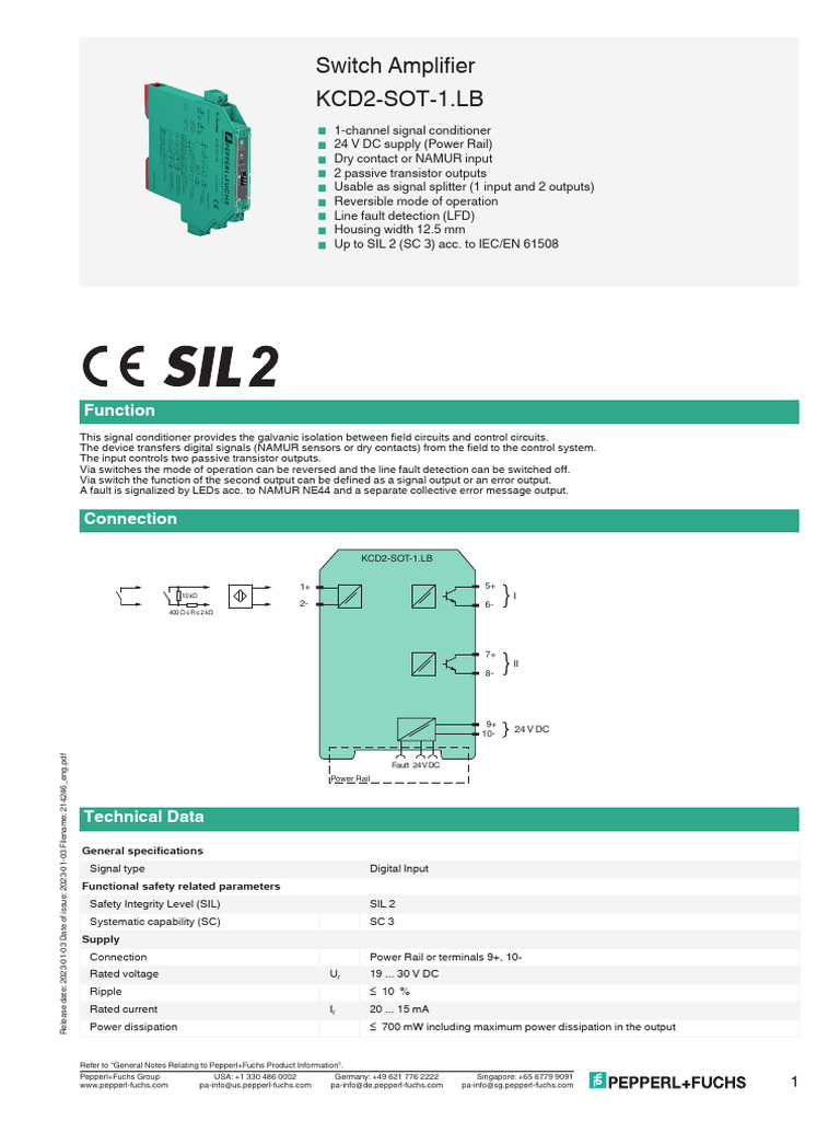 KCD2 Signal Conditioner Overview | PDF