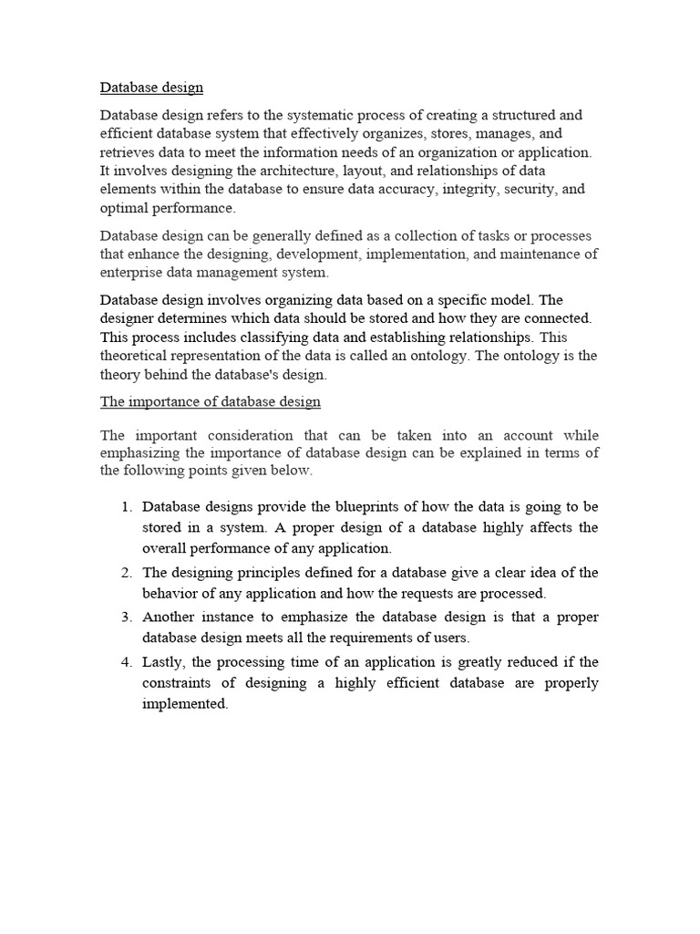 Database Design | PDF | Databases | Conceptual Model