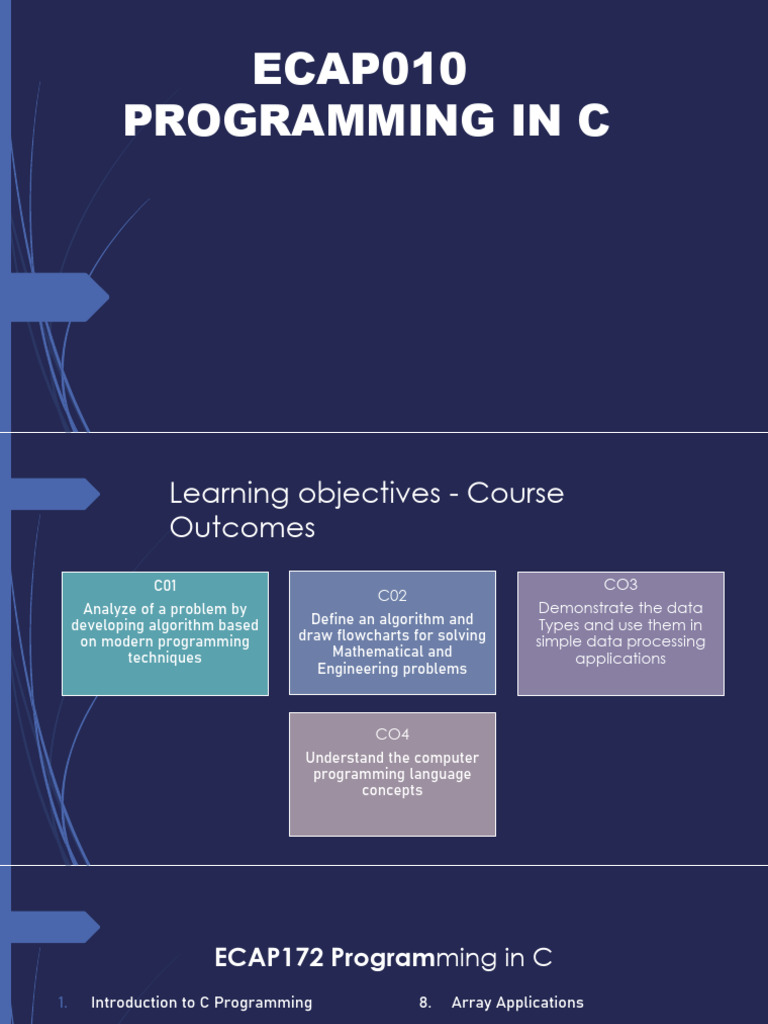 Lecture 1 C Pdf Computer Programming Assembly Language