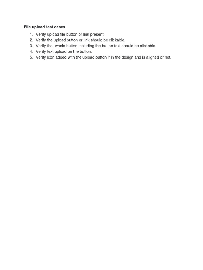 File Upload Test Cases Pdf