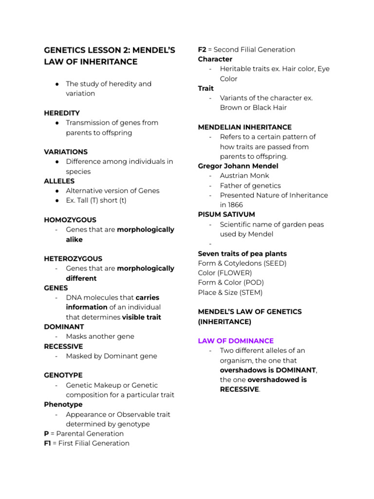Genbio 2 Reviewer | Download Free PDF | Dominance (Genetics) | Allele
