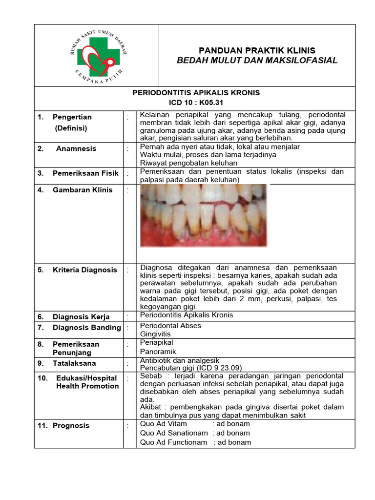 3.4-Periodontitis Apikalis Kronis | PDF