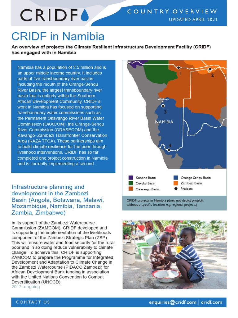 P2460 Cridf Country Overview 2021 Namibia V2 | PDF | Climate Resilience ...