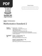 2024 HSC Maths STD 2 Reference Sheet | PDF