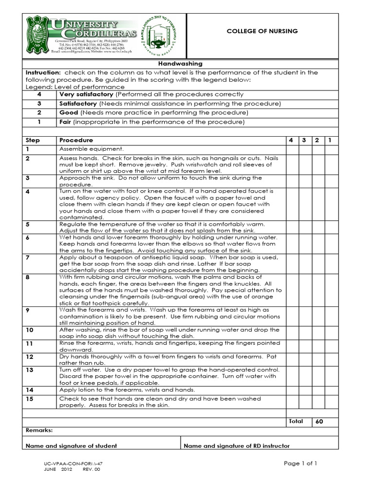 Handwashing Return Demo | PDF | Hand Washing | Hand