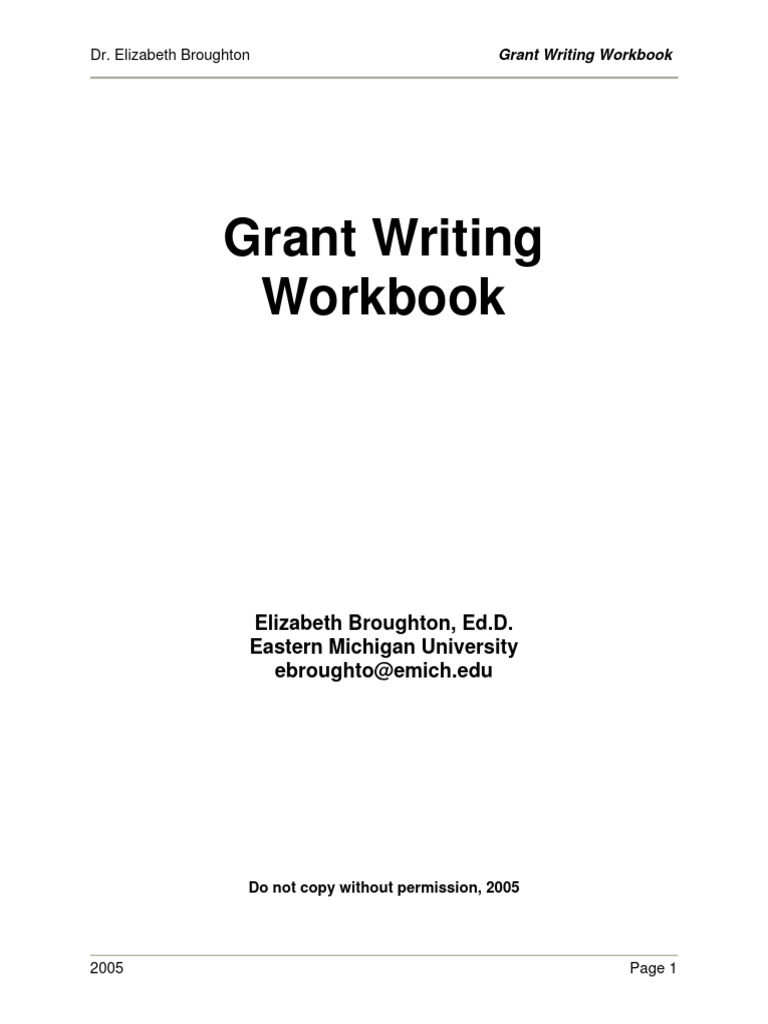 Grantwriting Workbook | PDF | Grant Writing | Evaluation