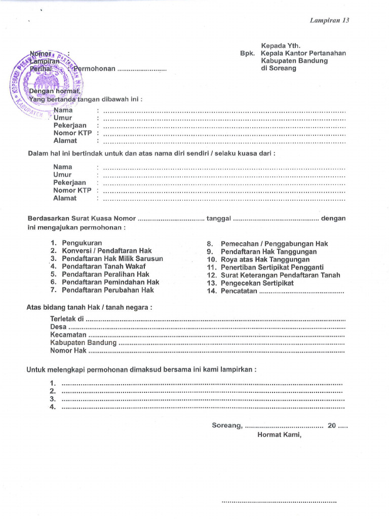 Form Tanah Adat - 20221003221909 | PDF