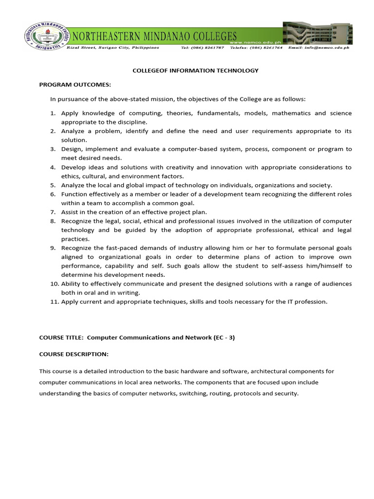 Module 1 Lesson 1 EC3 - Introduction To Networking | PDF | Computer Network | Packet Switching