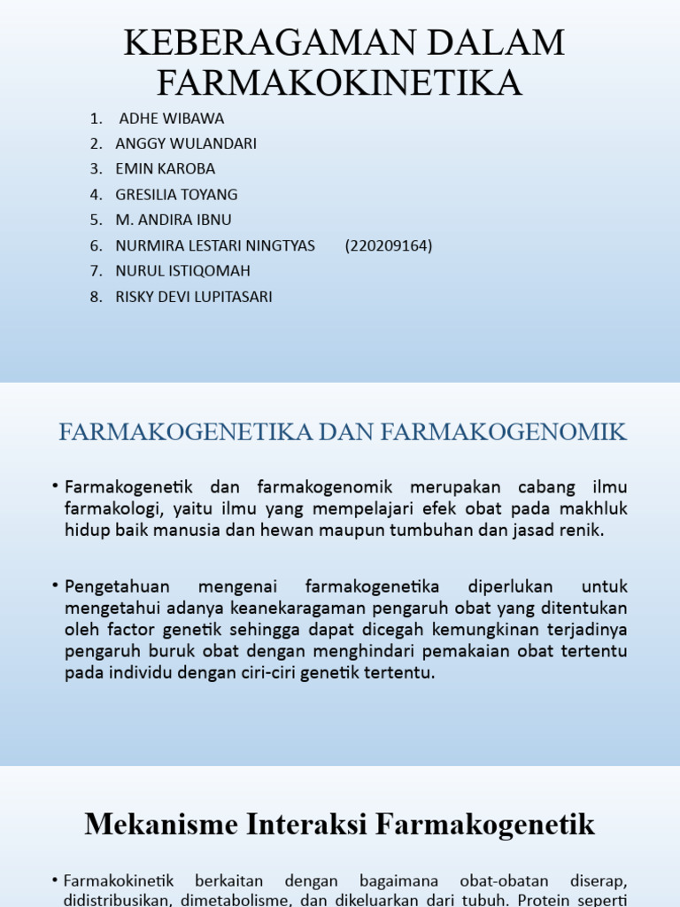 Keberagaman Farmakogenetik Obat | PDF
