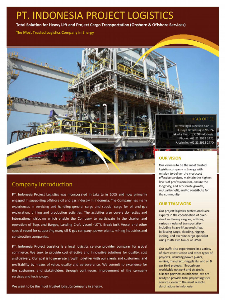 CP INDONESIA PROJECT LOGISTICS - 2 Okt - Lengkap | PDF