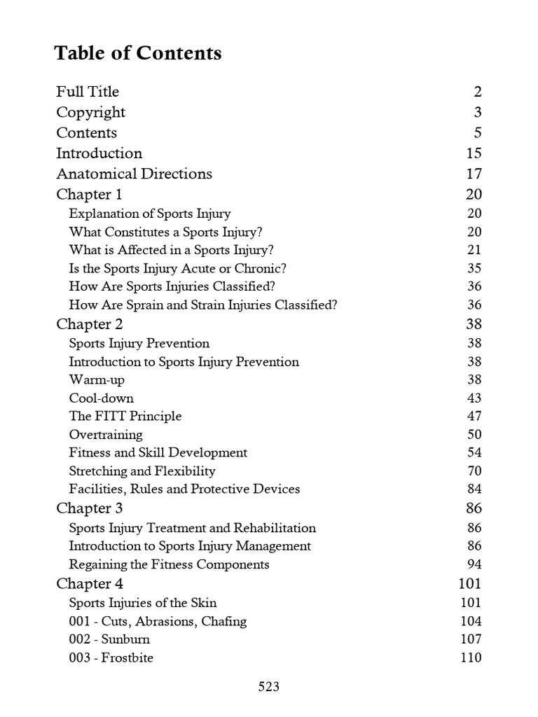 1pages From The Anatomy of Sports Injuries - Brad Walker | Download ...