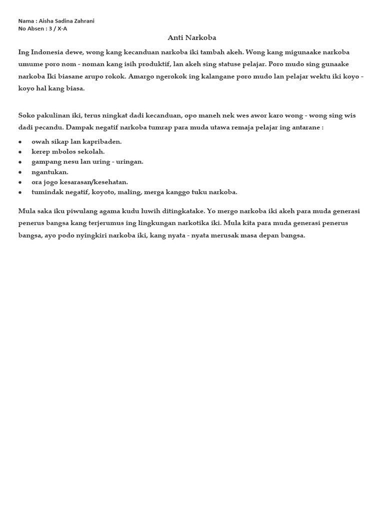 Contoh Bjawa Teks PDF | PDF