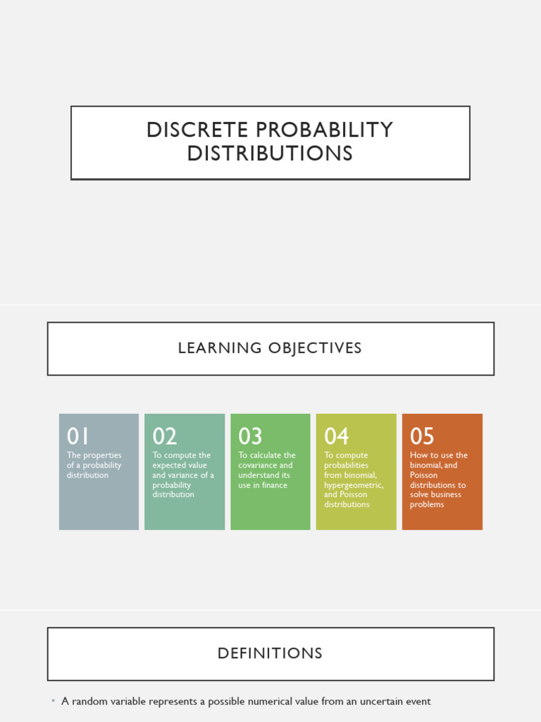 Lesson 05 - Discrete Probability Distributions | PDF | Probability ...