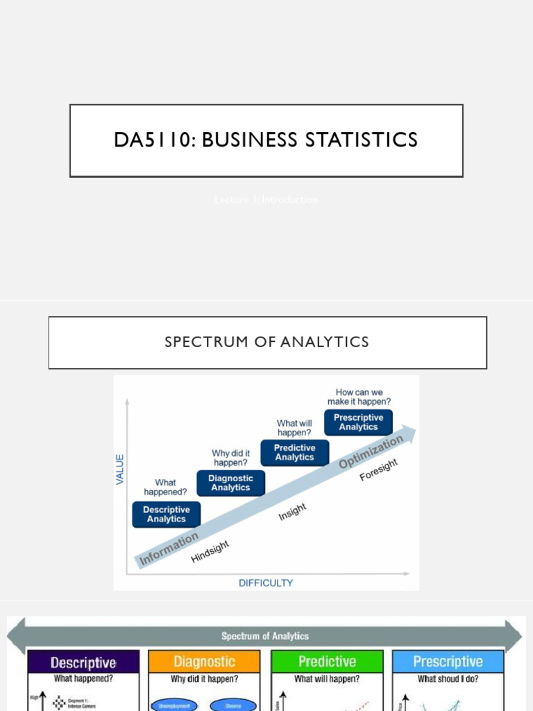 Lecture 1 Pdf Standard Deviation Variance