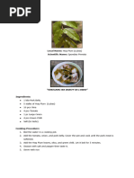 Sitaw Bataw: (English: String Beans Cebuano: Batong) Scientific Name | PDF