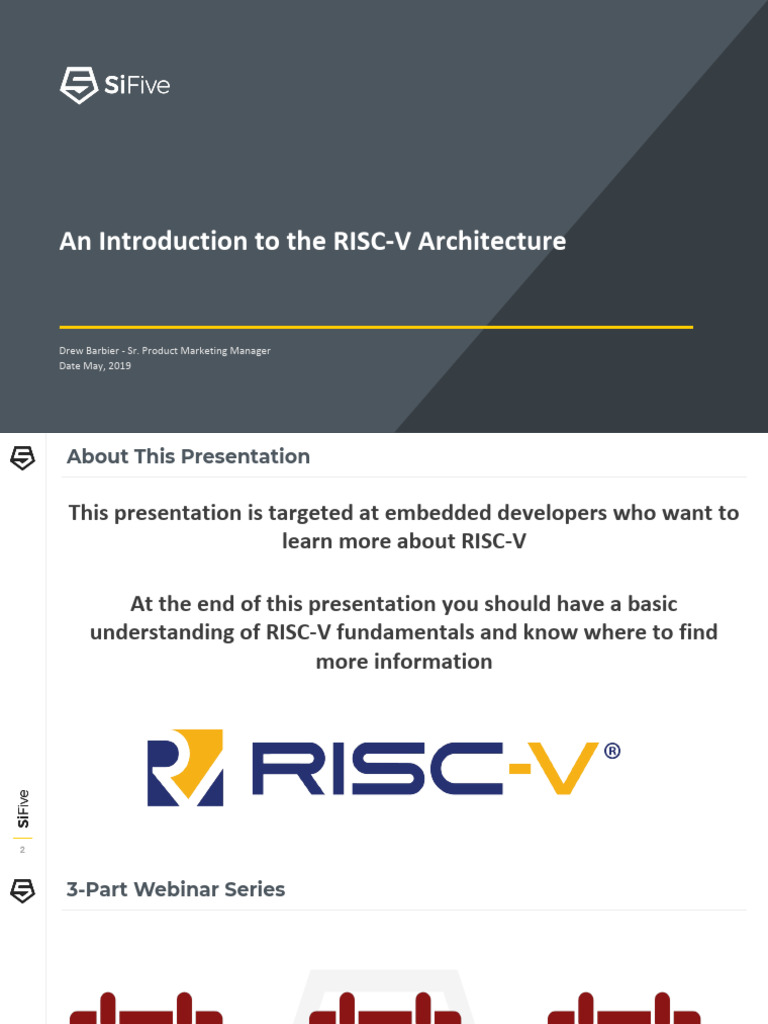 An Introduction To The Risc V Architecture Pdf Manufactured Goods