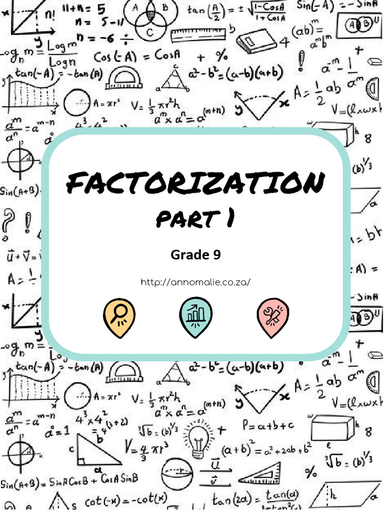 Grade 9 Term 2 Lesson 3 Factorisation I | PDF | Factorization ... Grade 9 Term 2 Lesson 3 Factorisation I | PDF | Factorization ...