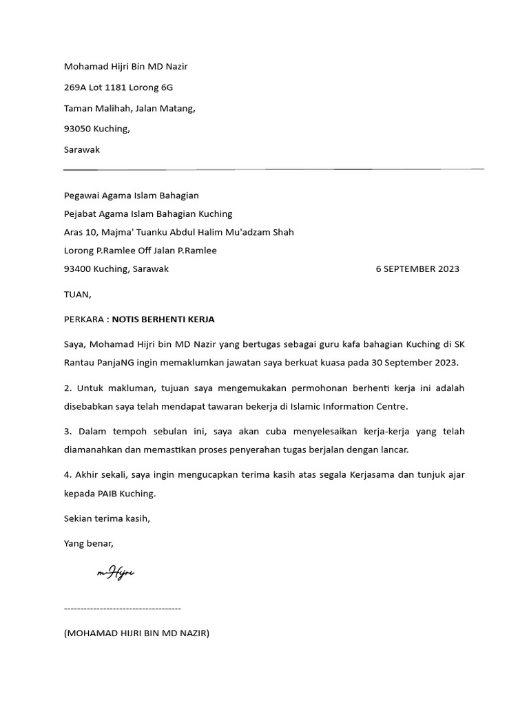 Resign | PDF