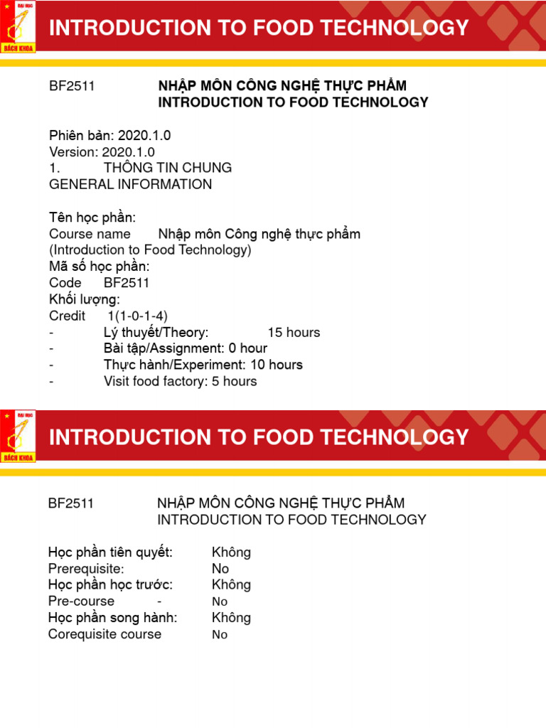 Introduction To Food Technology-Chapter1 | PDF