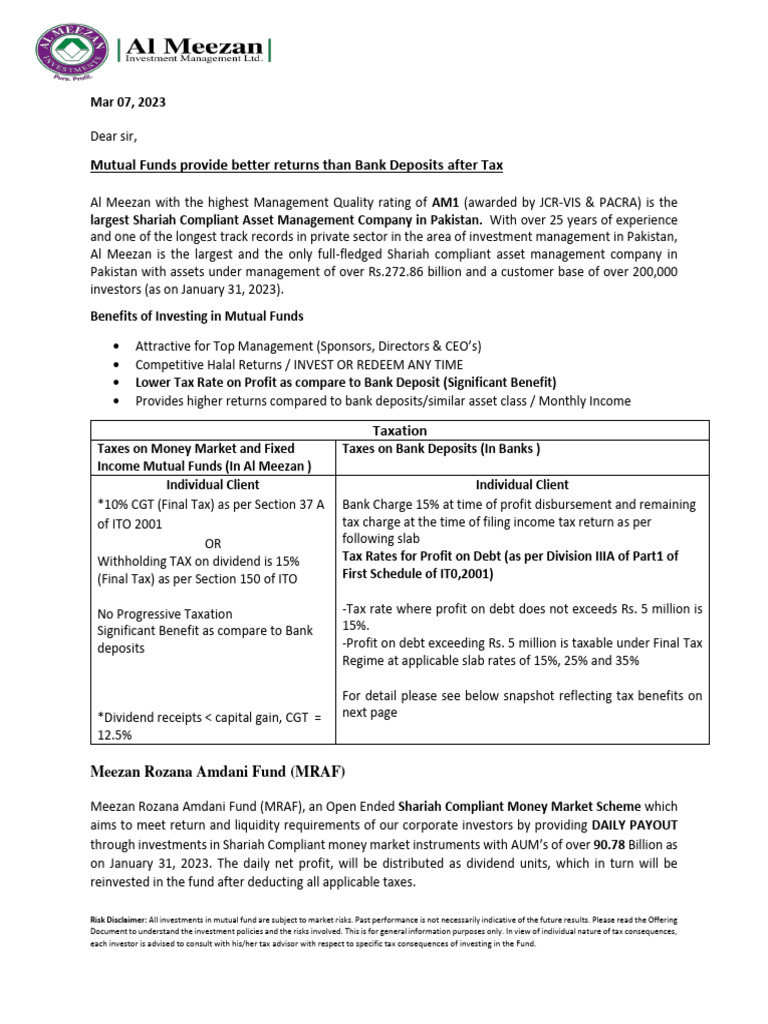 Investment Proposal for HNW Clients March2023 | PDF | Taxes | Investing