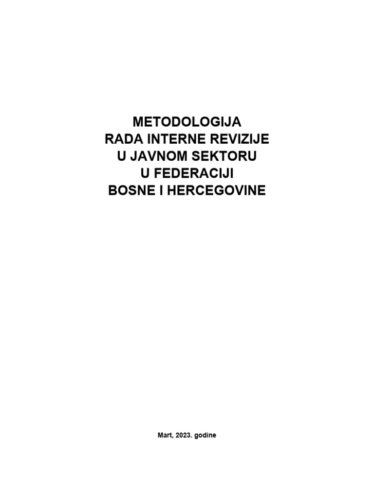 Metodologija Rada IR - Bos | PDF