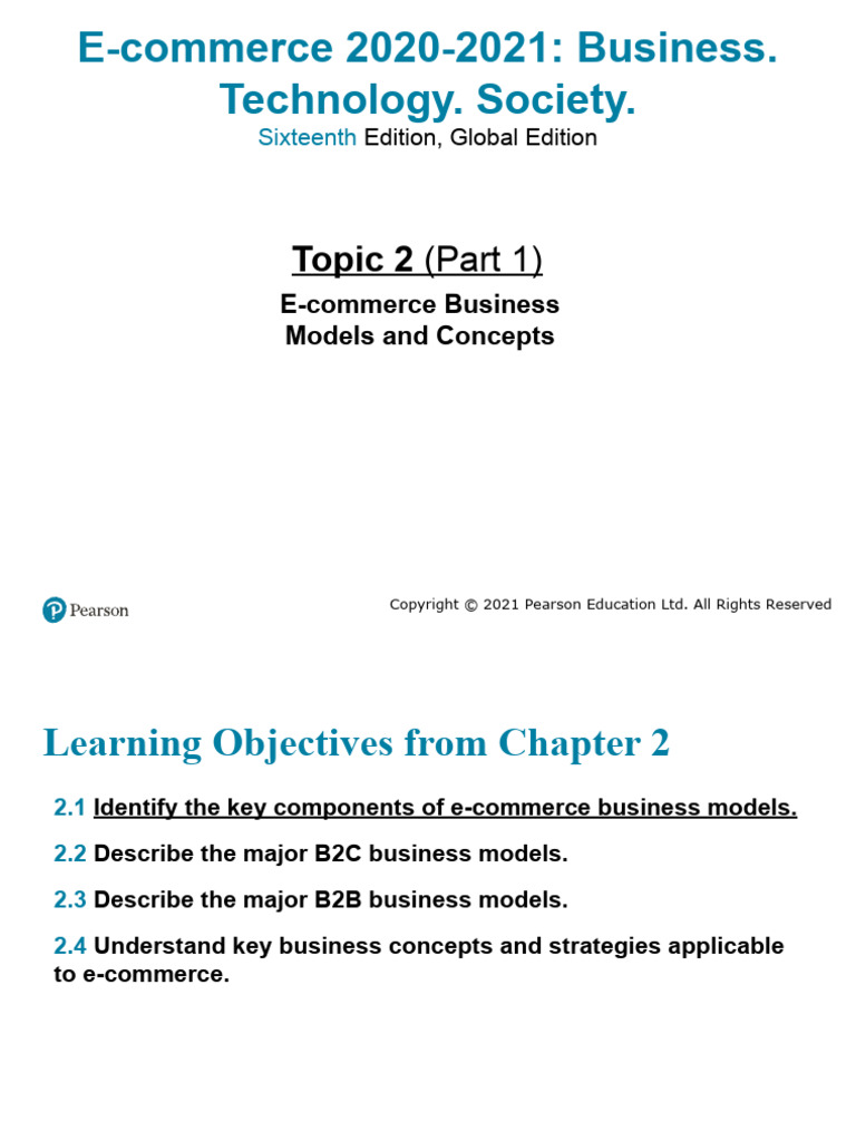 Topic2 Part1 | PDF | Business Model | E Commerce