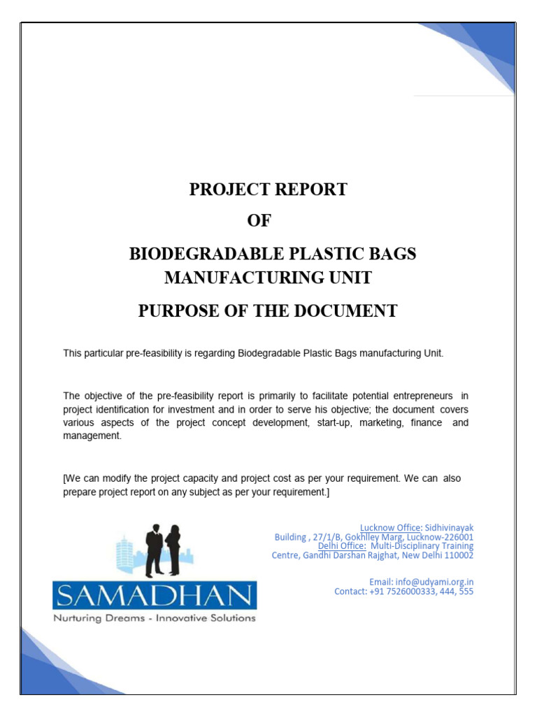 Biodegradable Plastic Bags | PDF | Biodegradation | Plastic