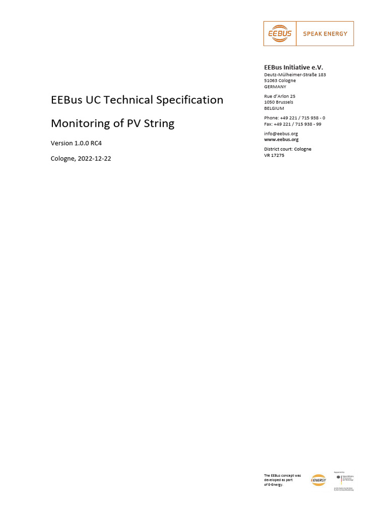 EEBus UC TS MonitoringOfPVString V1.0.0 RC4 Public | PDF ...