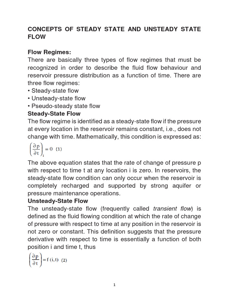 5b Concepts of Steady State and Unsteady State | PDF | Fluid Dynamics ...
