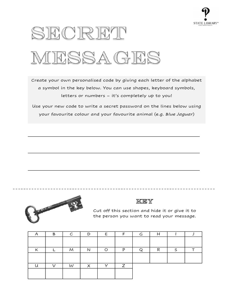 Secret Codes Activity Booklet 0 Pdf Cuneiform Writing