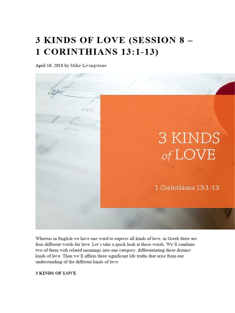 Love | PDF | Love | Gospel Of John