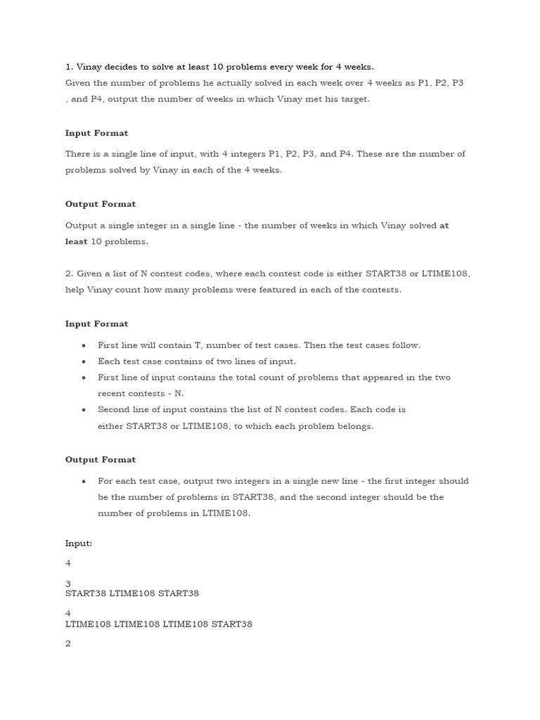 Arrays & Strings Pactice Problems Class | PDF | Numbers | String (Computer Science)