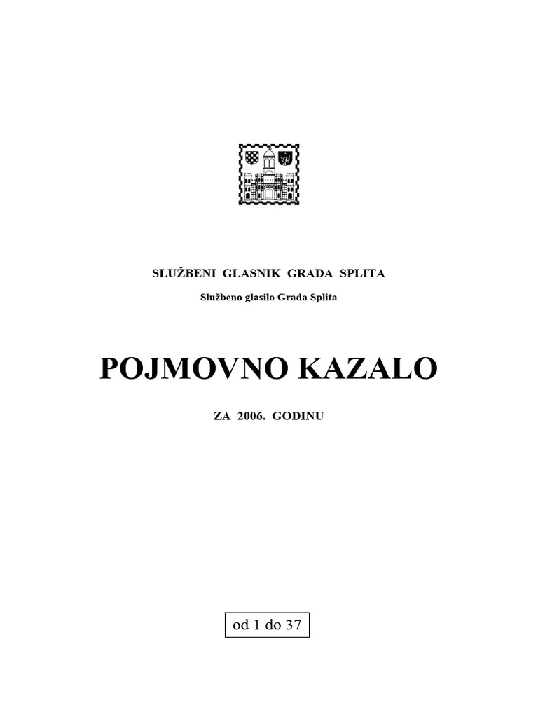 Pojmovno Kazalo 2006 | PDF