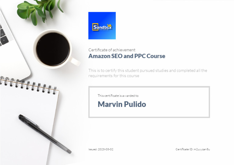 Amazon SEO & PPC Graduate | PDF
