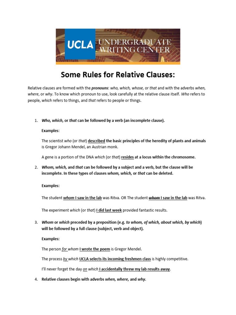 UWC Handouts Relative-Clauses-apr102013 | PDF | Linguistics | Syntax