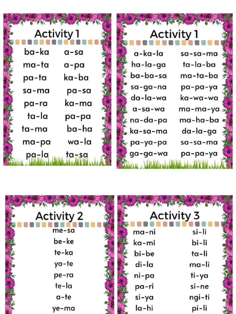 Pantig - Booklet | PDF