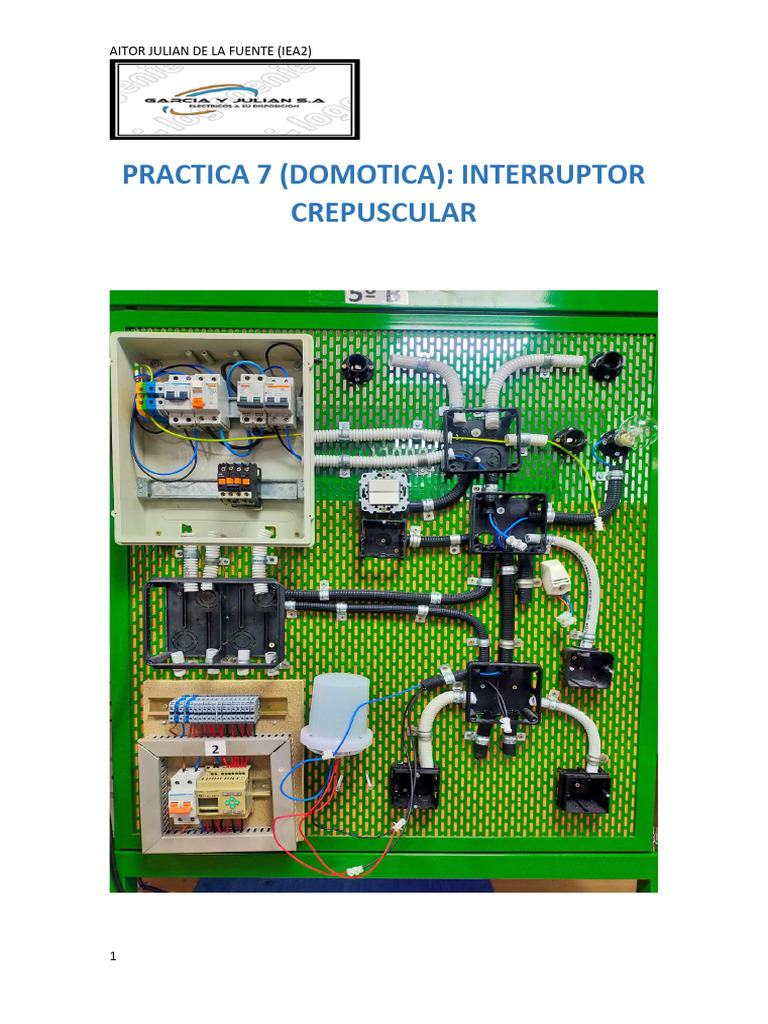 practica 7 interruptor crepuscular | PDF